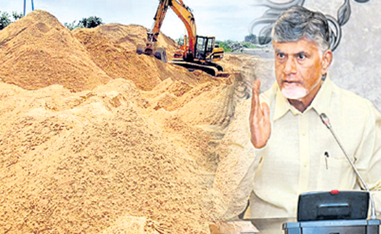 వచ్చేనెల 11 నుంచి ఉచిత ఇసుక | CM Chandrababu review on implementation of free sand policy | Sakshi