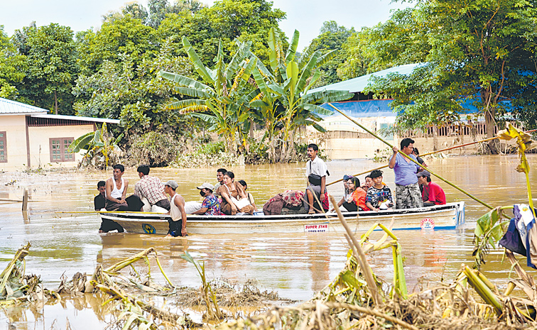 మయన్మార్‌ వరదల్లో... 236 మంది మృతి | At Least 236 Dead As Typhoon Yagi ...