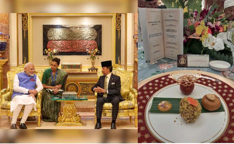 బ్రూనైలో మోదీ లంచ్‌ మెనూ ఇదే..! | The Menu For PM Modis Lunch Hosted By ...