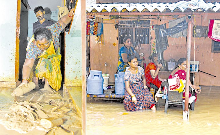 వదలని వరద.. తొలగని బురద | Budameru Flood Level Increases In Andhra ...