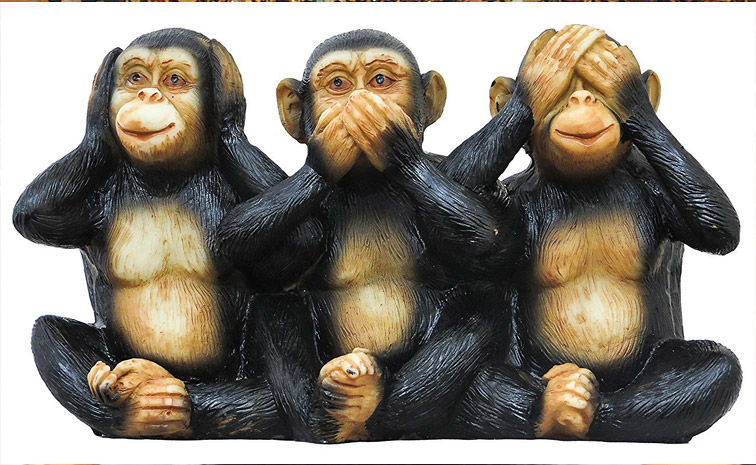 గాంధీ చెప్పే మూడు కోతుల కథ వెనుక.. | Nichidatsu Fujii Gifted 3 Monkeys ...