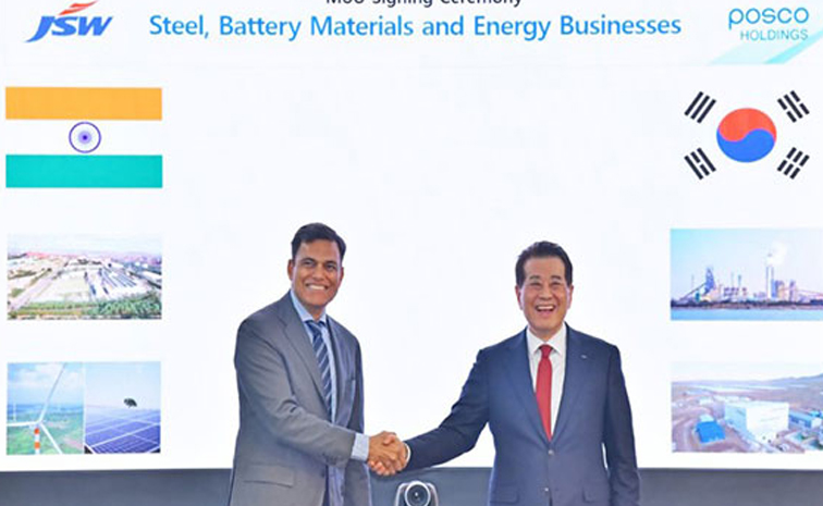 జేఎస్‌డబ్ల్యూ గ్రూప్‌తో పోస్కో జట్టు | JSW Group and POSCO tie up for a ...