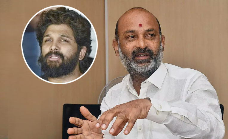 అల్లు అర్జున్‌కు అండగా బండి సంజయ్‌ | Minister Bandi Sanjay Key Comments ...