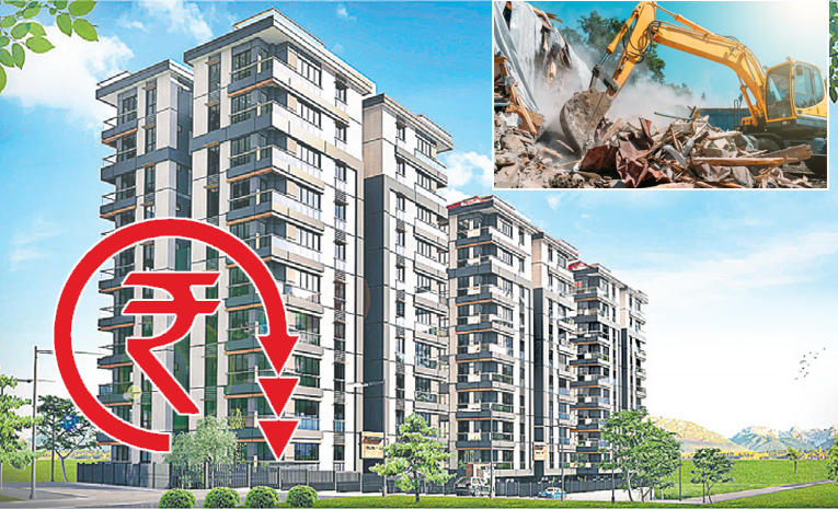 ఆ భయం వల్లేనా..! | hydra impact on building structures at hyderabad ...