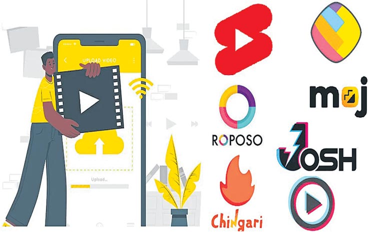 షార్ట్‌ వీడియో ప్లాట్‌ఫామ్‌ల జోరు | 250 million users of Indian short ...