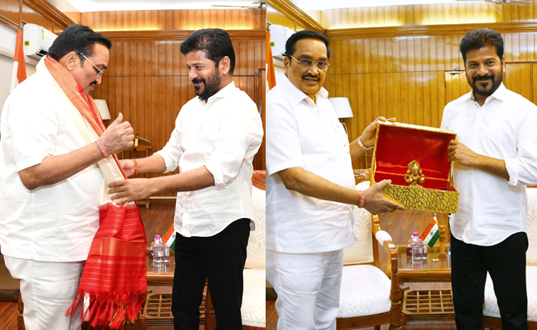 కేంద్ర మంత్రితో సీఎం రేవంత్ భేటీ | CM Revanth Reddy Meets Union ...