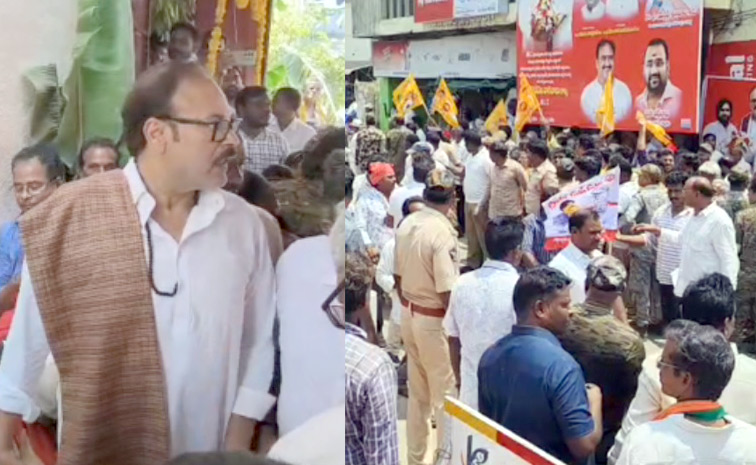 నాగబాబు పర్యటనలో రసాభాసా.. తీవ్ర ఉద్రిక్తత | Jana Sena And TDP Slogans ...