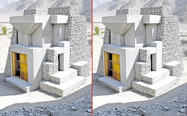 రక్షణ ఆవిష్కరణల కేంద్రం ఐఐటీహెచ్‌ | IIT Hyderabad builds 3D printed bunker in Ladakh | Sakshi