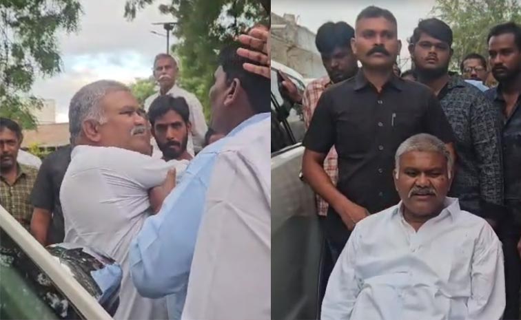 తాడిపత్రిలో టెన్షన్‌.. పెద్దారెడ్డిని అడ్డుకున్న పోలీసులు | Political Tension In Tadipatri As ...