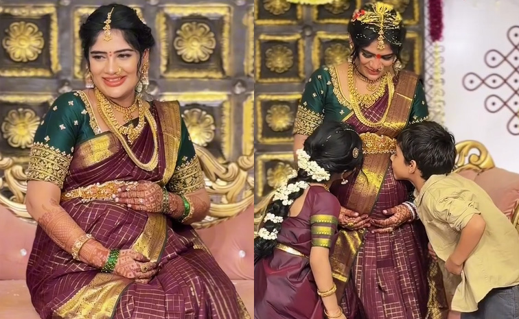 తెలుగు సీరియల్ నటి సీమంతం వేడుక | Serial Actress Anjali Pavan ...