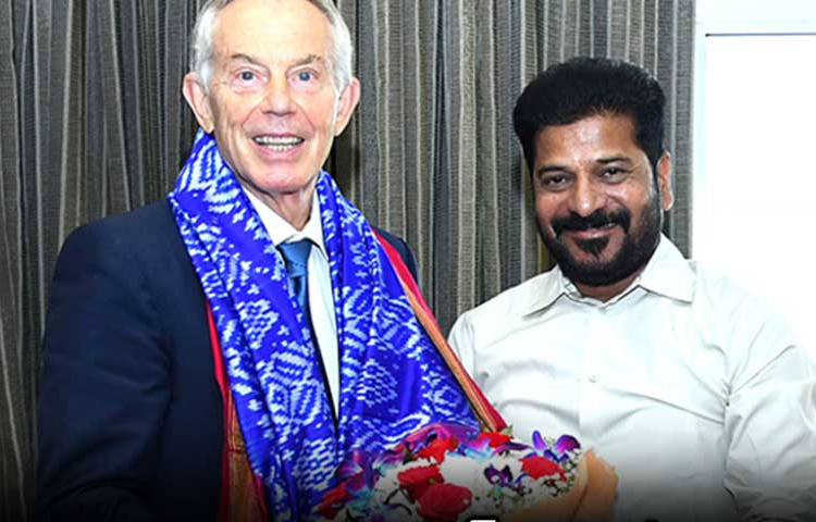 సీఎం రేవంత్‌రెడ్డికి టోనీ బ్లెయిర్‌ లేఖ | Tony Blair letter to CM ...