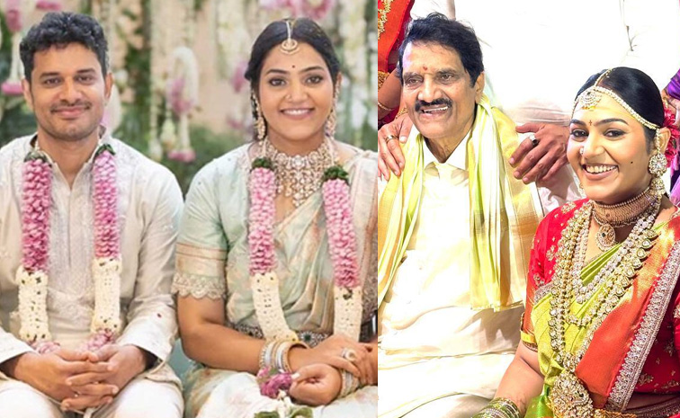 గ్రాండ్‌గా నిర్మాత అశ్వనీదత్ మూడో కూతురి పెళ్లి | Producer Ashwini Dutt ...
