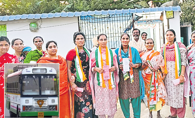 పంచాయతీ ప్రచారంలో మహిళలు...ఖాళీగా పల్లె వెలుగు బస్సులు | Normally Palle ...