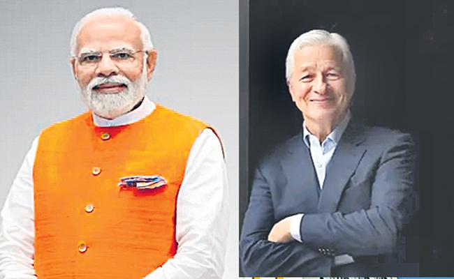 JP Morgan: మోదీ పనితీరు అద్భుతం | JP Morgan CEO Jamie Dimon praises PM ...