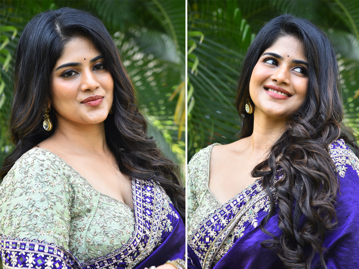 నీలి రంగు చీరలో అదరగొడుతున్న హీరోయిన్ మేఘ ఆకాష్ (ఫొటోలు) | Actress ...