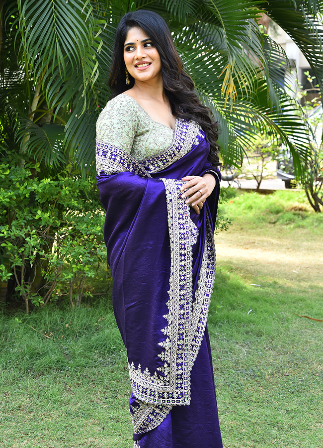 నీలి రంగు చీరలో అదరగొడుతున్న హీరోయిన్ మేఘ ఆకాష్ (ఫొటోలు) | Actress ...