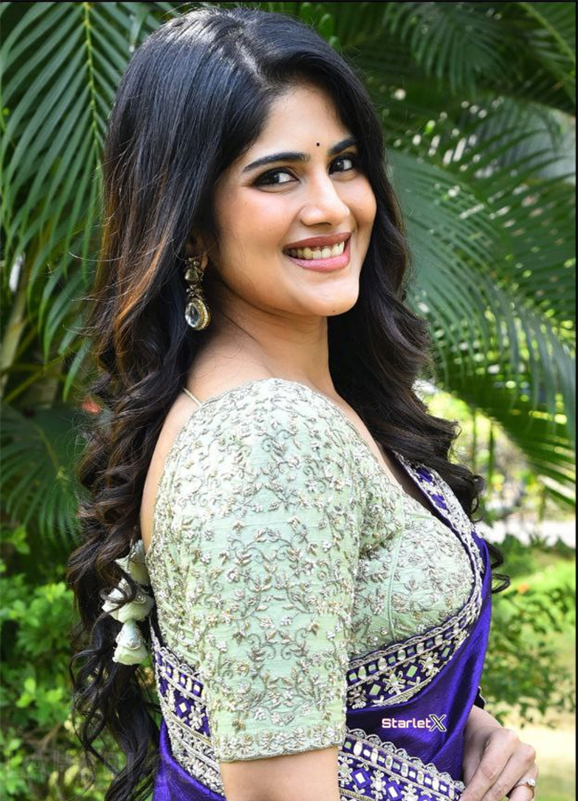 నీలి రంగు చీరలో అదరగొడుతున్న హీరోయిన్ మేఘ ఆకాష్ (ఫొటోలు) | Actress ...