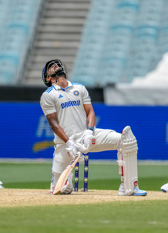 ఆసీస్‌ బౌలర్లను ఆటాడుకున్న నితీష్ రెడ్డి.. పిచ్‌పై పుష్ప స్టైల్ ...