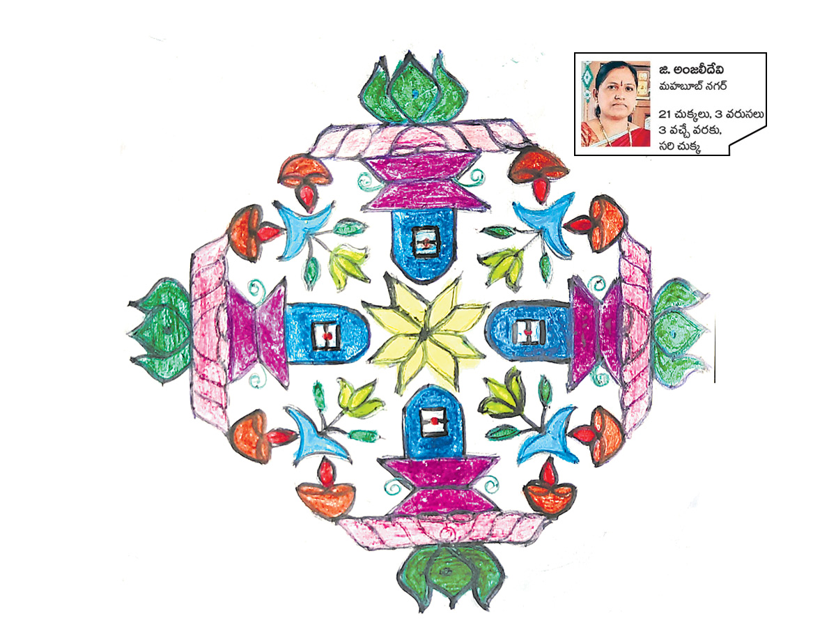 భోగినాడు పెట్టే ముత్యాల ముగ్గులు..మనసుదోచే రంగవల్లులివే..! (ఫోటోలు ...