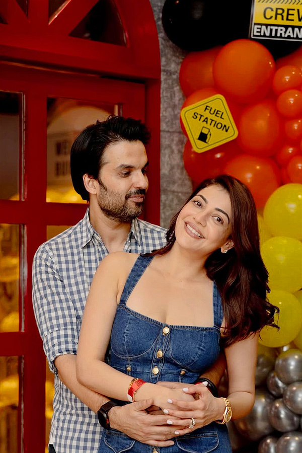 గ్రాండ్‌గా హీరోయిన్ కాజల్ అగర్వాల్ కుమారుడి బర్త్‌ డే వేడుక (ఫోటోలు ...