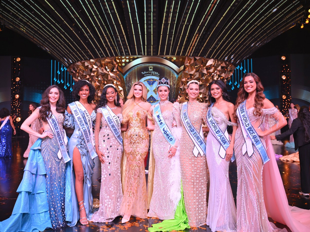 మిస్ వరల్డ్-2025 ఫైనల్స్ సందడి.. ర్యాంప్ వాక్‌తో మెరిసిన అందగత్తెలు ...