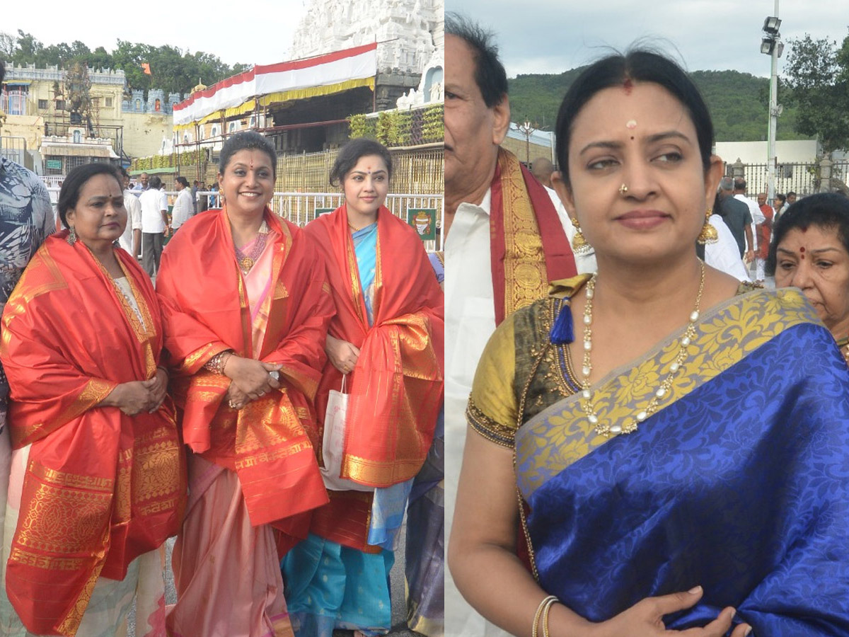 శ్రీవారి సేవలో అలనాటి టాలీవుడ్ హీరోయిన్లు (ఫొటోలు) | Actresses Roja ...