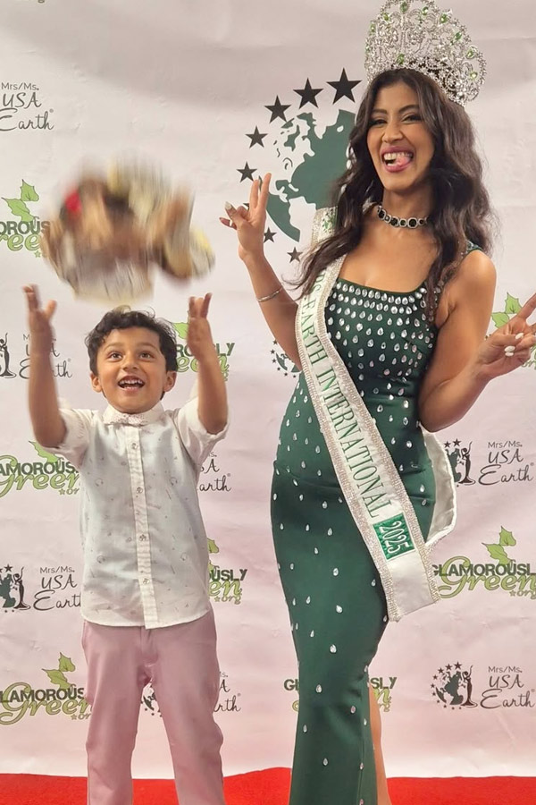 మిసెస్‌ ఎర్త్ ఇంటర్నేషనల్ 2025 కిరీటం గెల్చుకున్న ఇండియన్‌ విధు ఇషిక ...