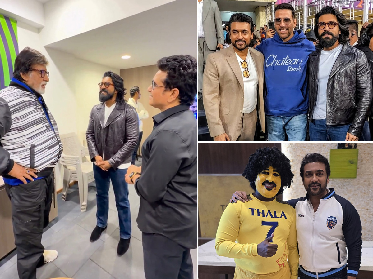 ISPL సీజన్ 3 ఓపెనింగ్ ఈవెంట్ లో రామ్ చరణ్ (ఫొటోలు) | Ram Charan Attends ...
