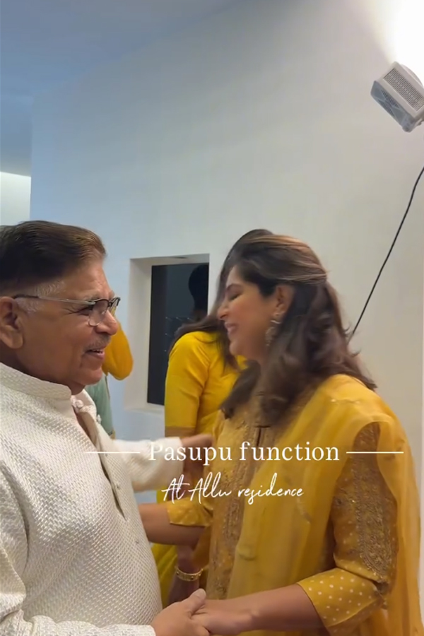 టాలీవుడ్ హీరో అల్లు శిరీష్ హల్దీ వేడుక (ఫొటోలు) | Allu Sirish Shares ...